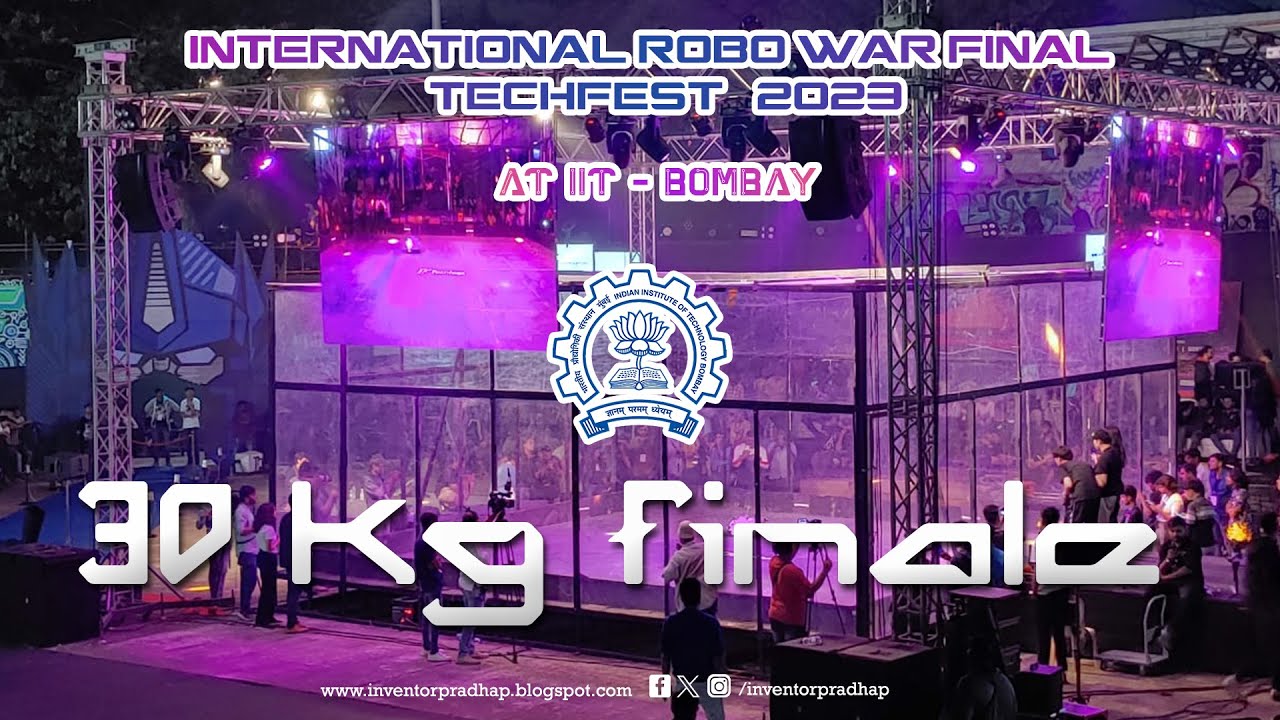 International Robowar|TechFest2023|IIT-Bombay|Grand Finale|30KG ...