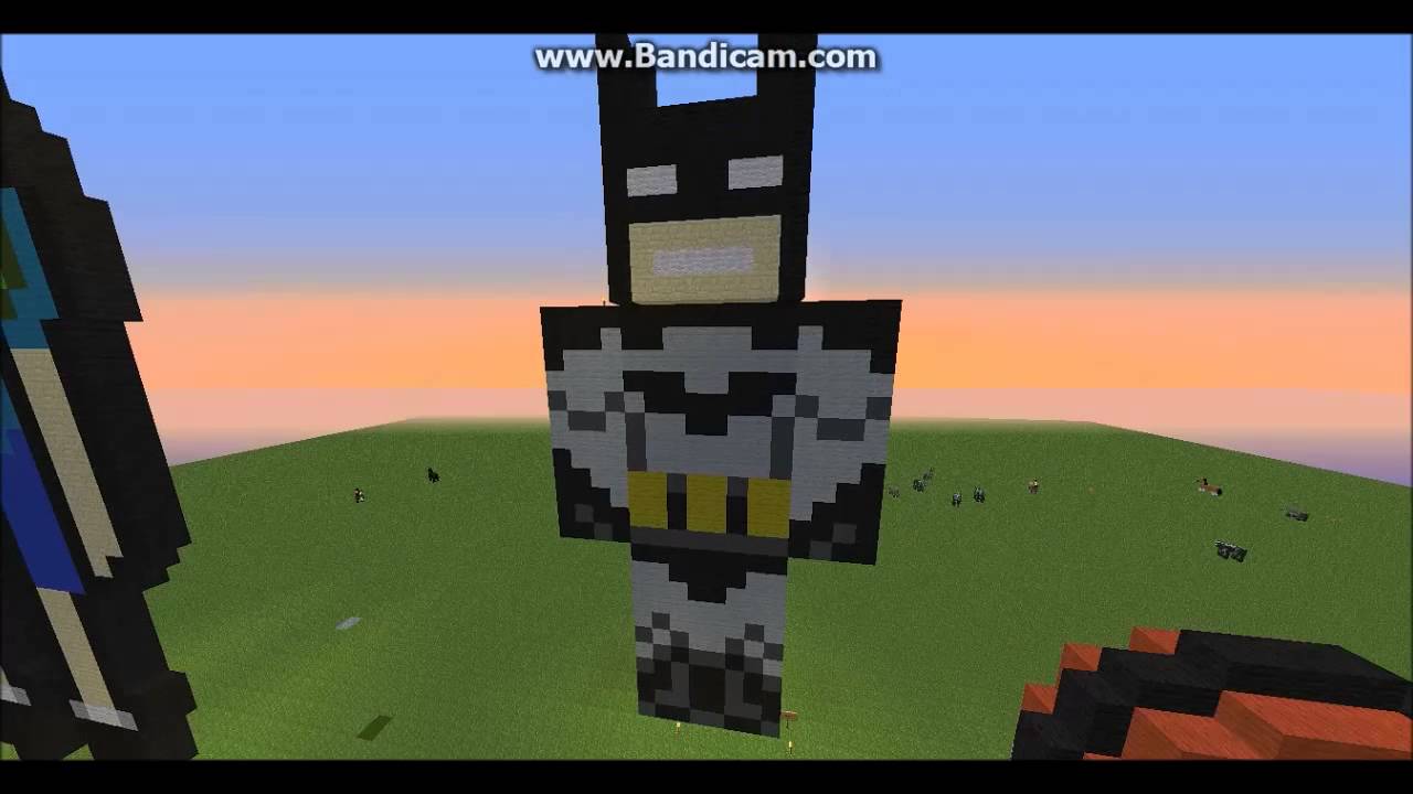 Minecraft - Batman Skin Statue - YouTube