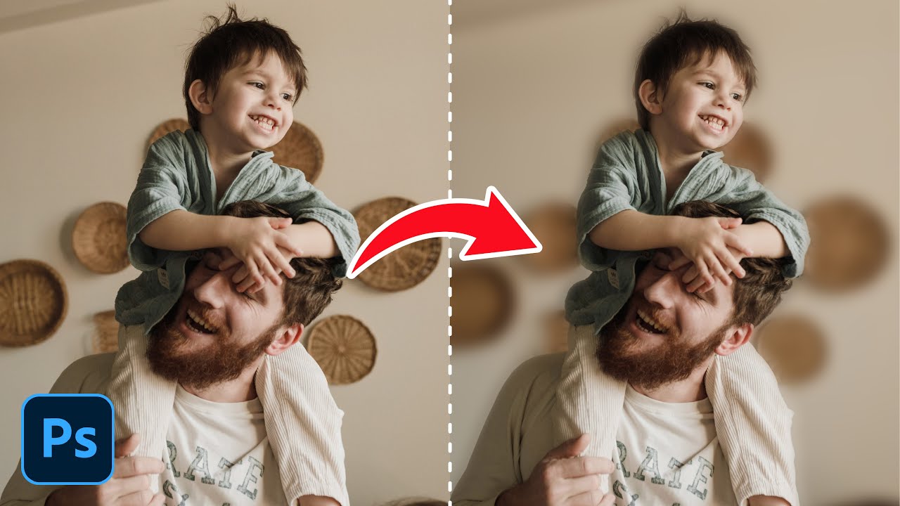 Basic how to Blur Background in Photoshop - YouTube