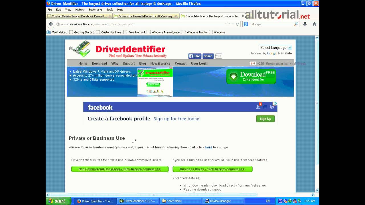 Cara deteksi driver windows dengan Driveridentifier - YouTube