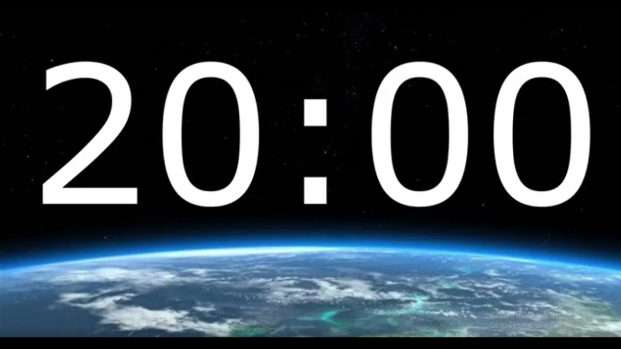 20 min countdown timer 8K - YouTube