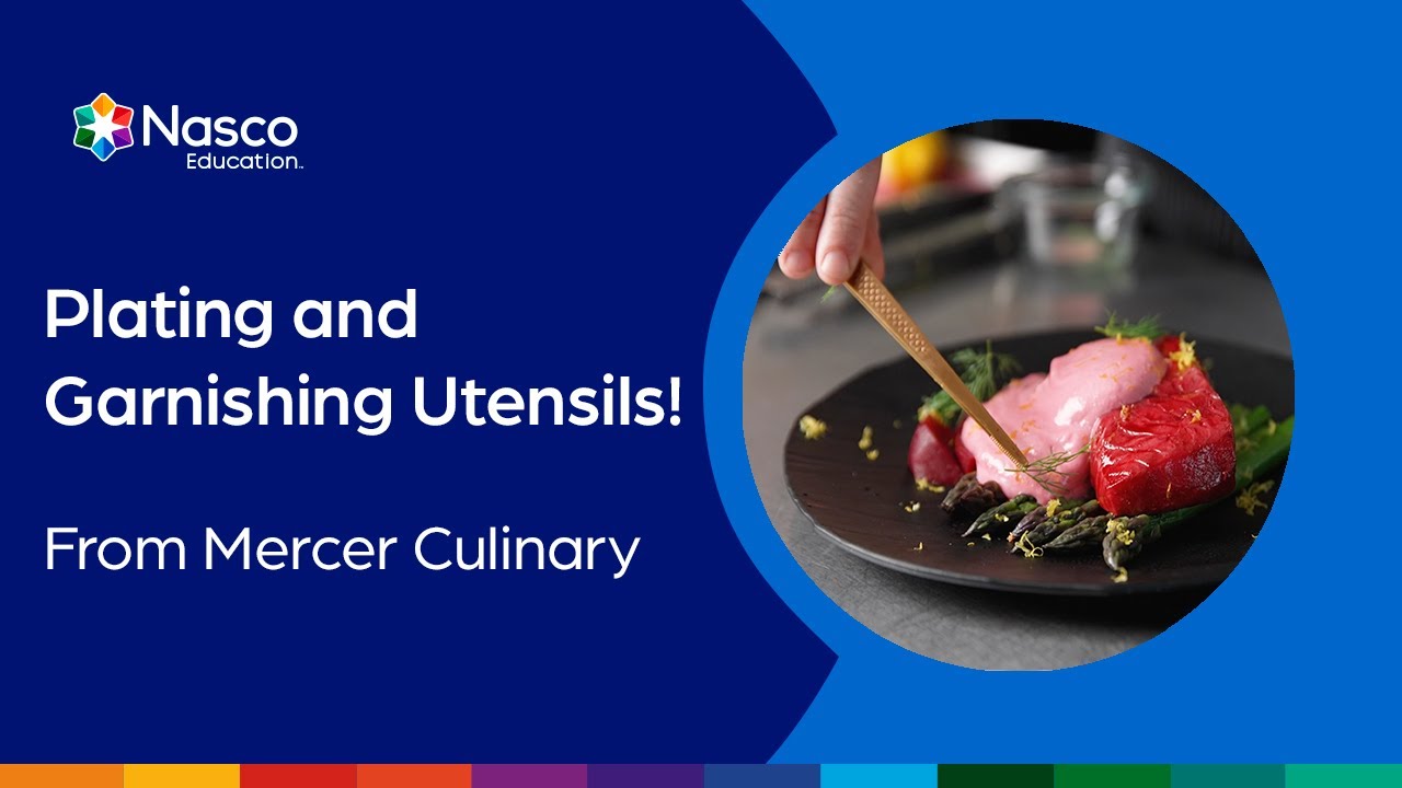 Practice plating and garnishing with utensils from Mercer Culinary ...