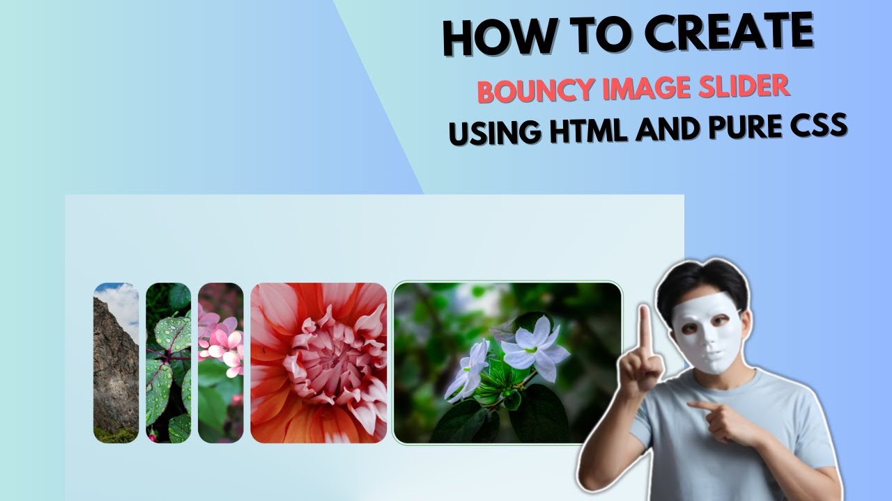 Bouncy Image Slider Using Html And Pure Css Coder Abhijit Youtube