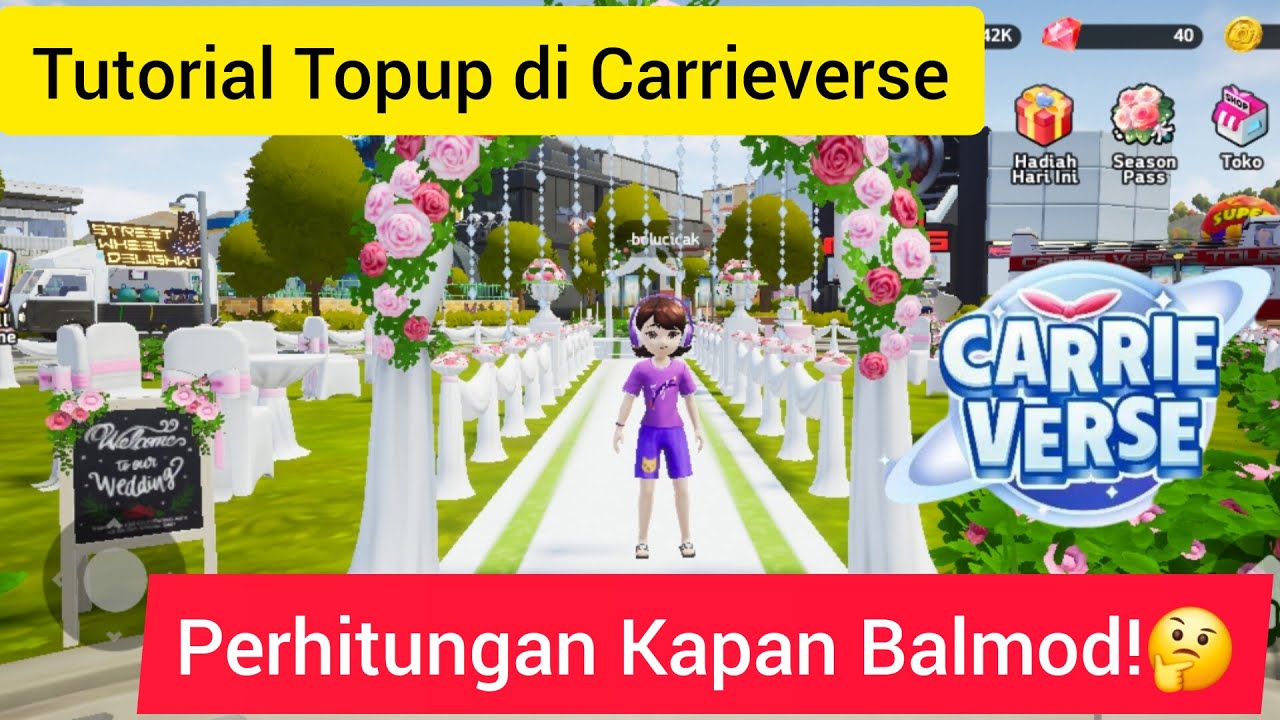 Tutorial TopUp & Perhitungan Balmod di Carrieverse - YouTube