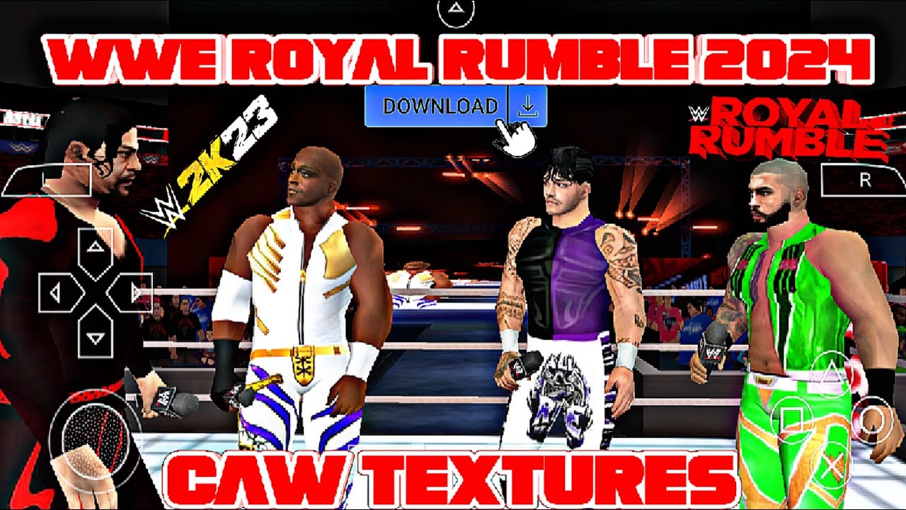 WWE Royal Rumble 2024 Caw Textures Pac for 2K23/SVR 2011 PPSSPP - YouTube