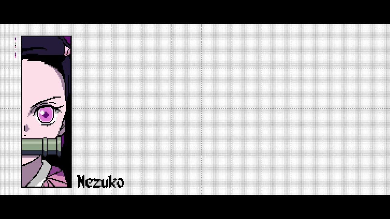 Pixel Art of Nezuko Kamado (Timelapse) | Demon Slayer: Kimetsu no Yaiba ...