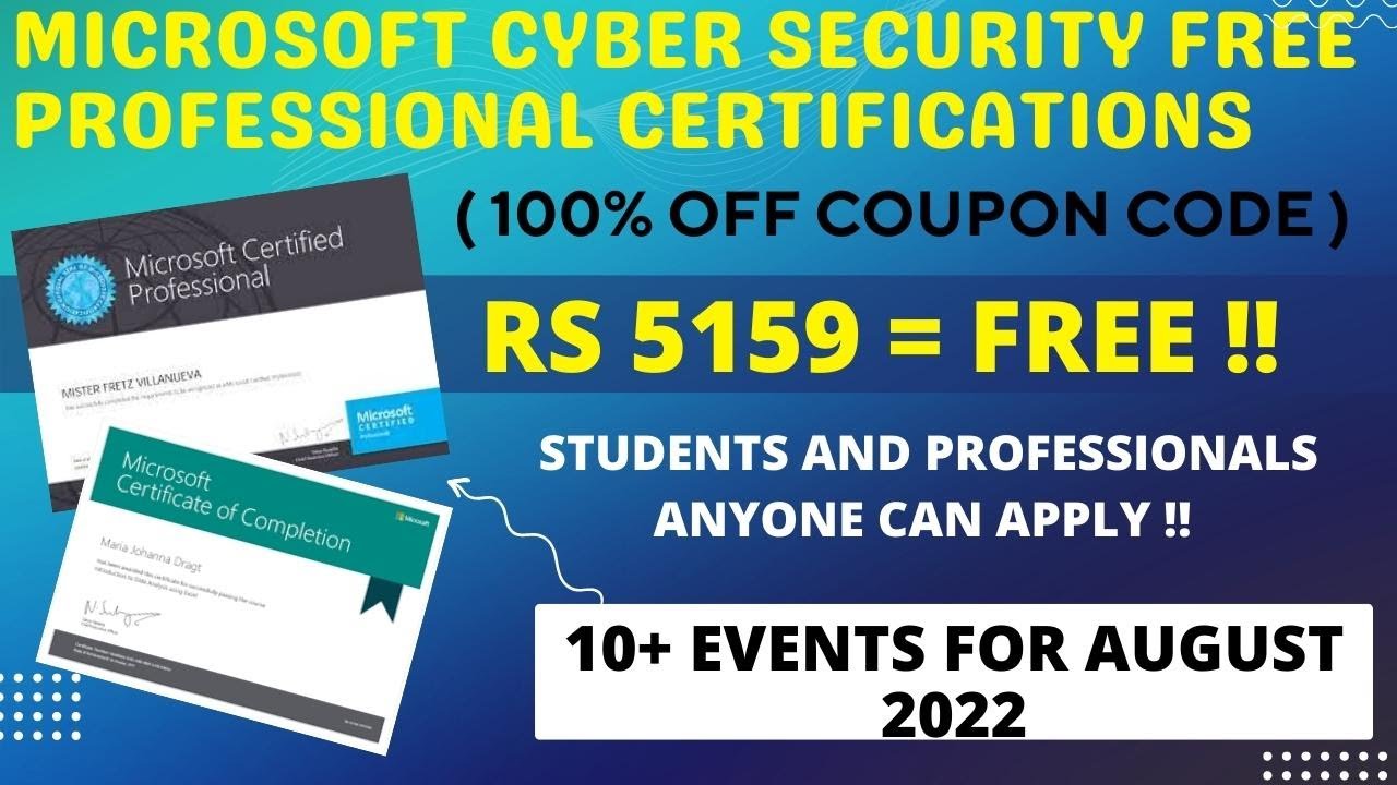 Microsoft Free Cyber Security Certifications | 10 + Free Training ...