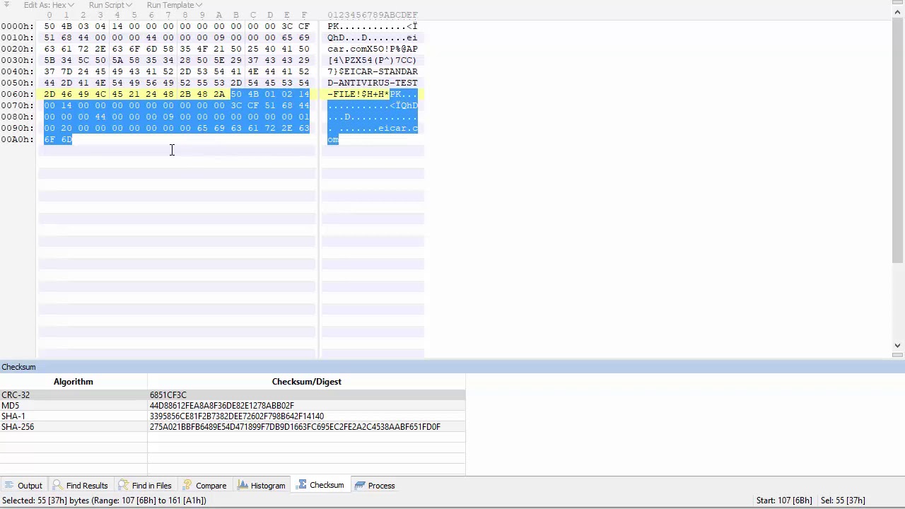 ZIP(EICAR File), Memorized - YouTube