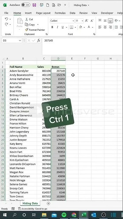 Most Useful Excel Time Saving Trick - You Show Know #excel #shorts #tricksverse #excel # ...