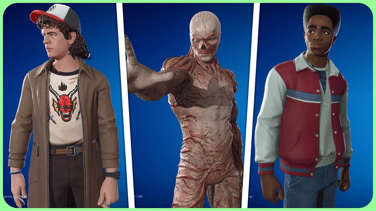 ALL Stranger Things Fortnite Cosmetics! (Vecna, Dustin, + More!) - YouTube