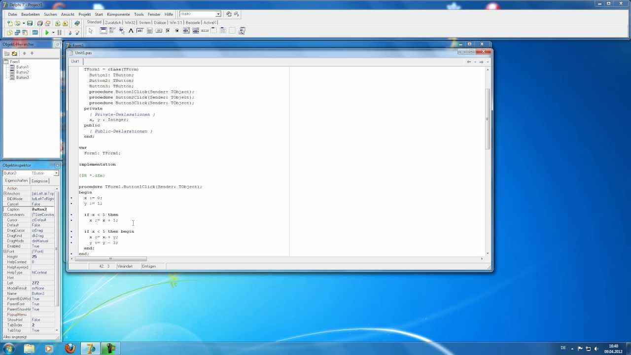 Delphi-Tutorial [6] - Verzweigungen - YouTube