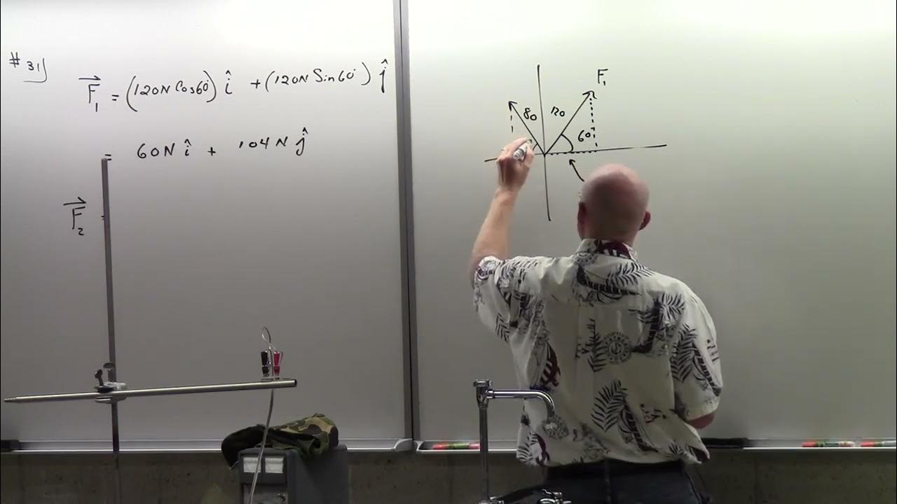 Vector Example Problems and Intro to 2D motion - YouTube