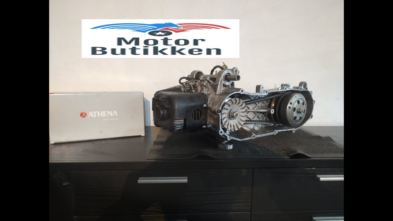 Nyrenoveret PGO-motor 50cc STD med Athena krumtap med blæseskjolde ...