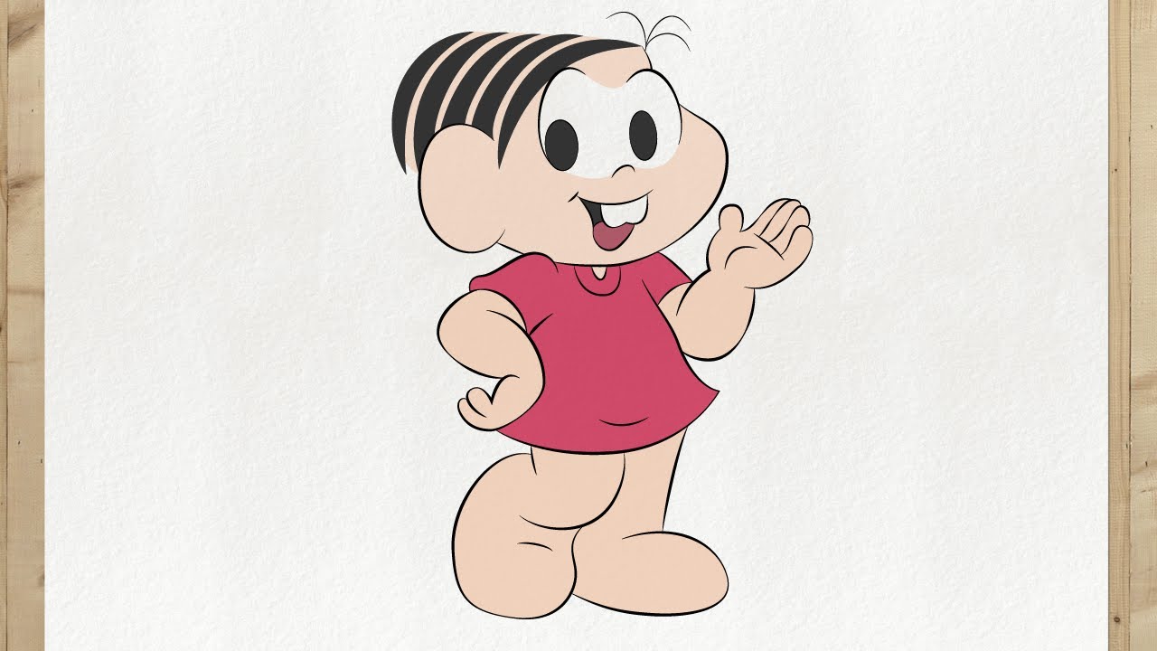 Como Desenhar A MÔnica Turma Da Mônica Passo A Passo Muito FÁcil E Rápido Para Iniciantes