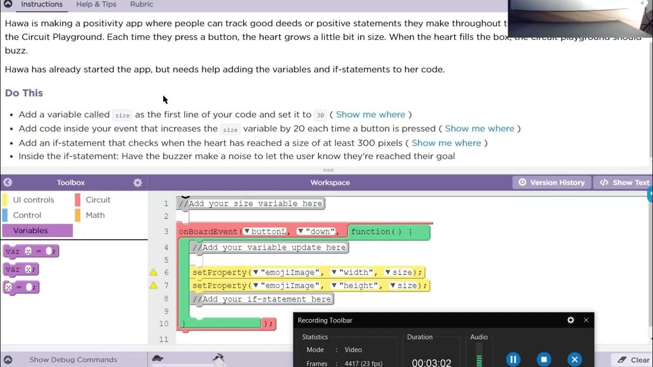 P.C. Lesson 5, "Variables and If Statements" - YouTube