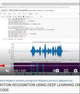 SPEECH EMOTION RECOGNITION USING DEEP LEARNING CNN PYTHON PROJECTS CODE - YouTube