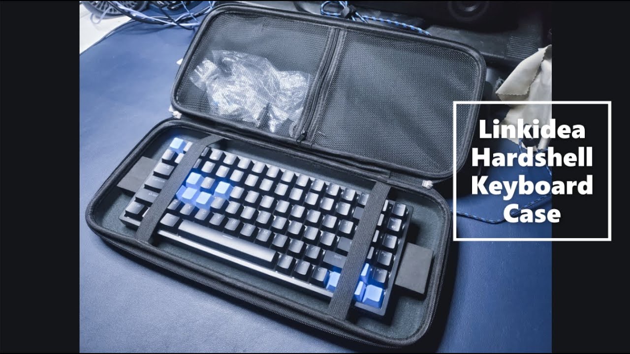 Linkidea Hard Travel Case Compatible with TKL Tenkeyless Wireless/Wired ...