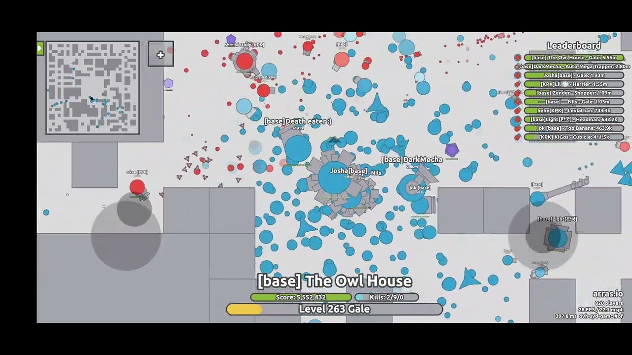 When the server closes on your 5.5mil Gale... | Arras.io Growth Arms ...