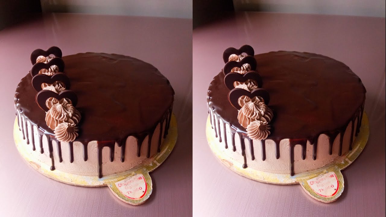 chocolate cake decoration।। chocolate cake design।। Easy chocolate cake ...