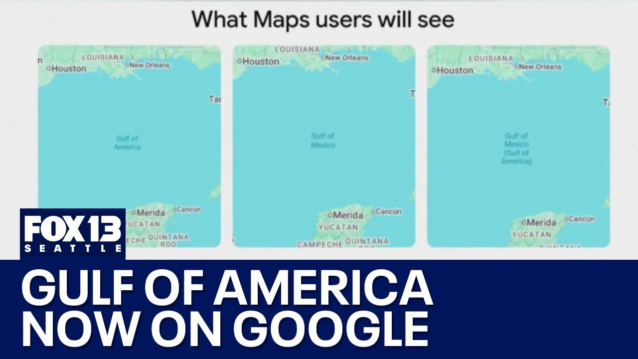 Gulf of America name change in the US. Here's what the world sees - YouTube