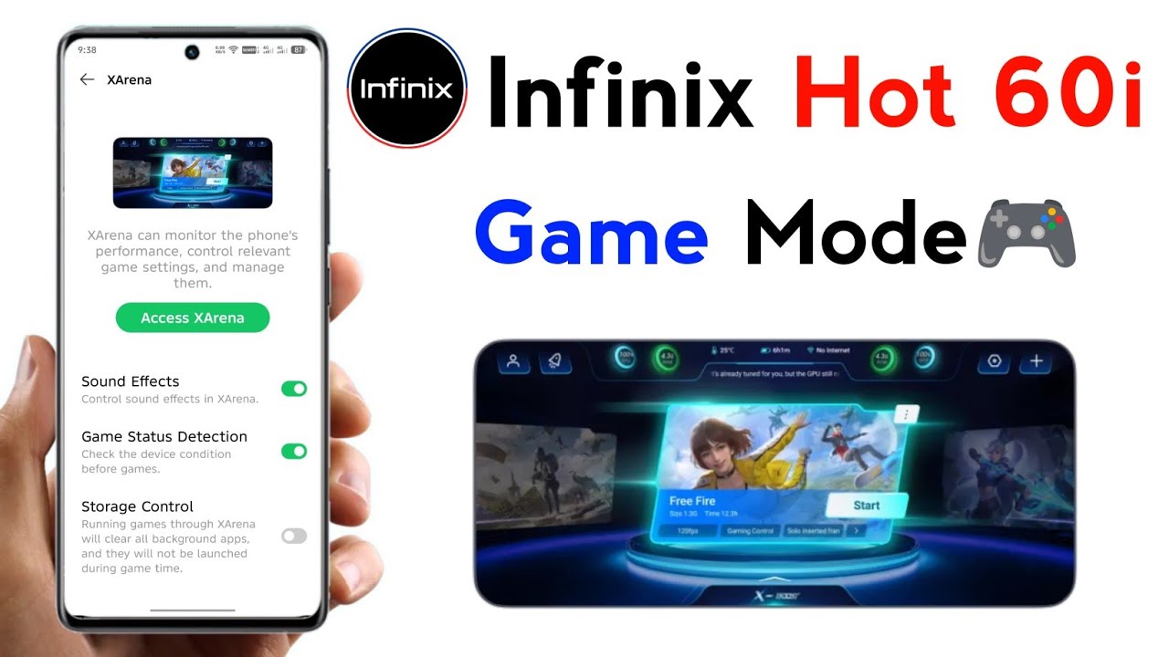 infinix hot 60i turn on game mode setting | how to game mode setting ...