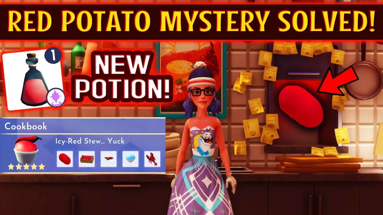 DISNEY Dreamlight Valley. Red Potato Solved! Secret Quest. 10,000 ...