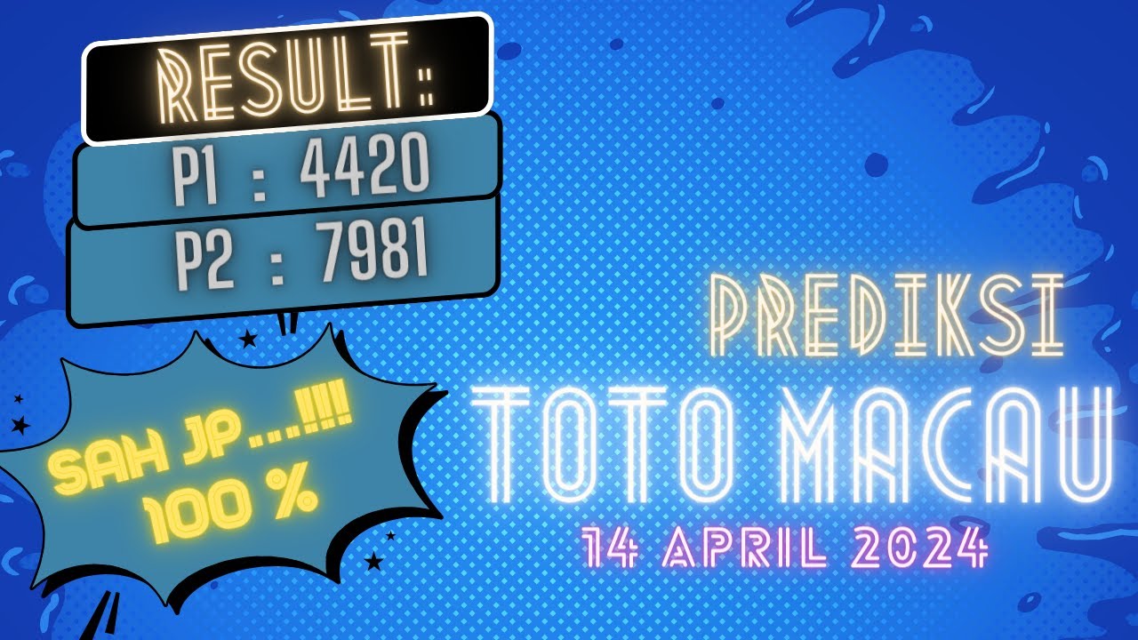 PREDIKSI MACAU 14 APRIL 2024 | BOCORAN TOTO MACAU | RUMUS TOTO MACAU | ANGKA JITU TOTO MACAU ...