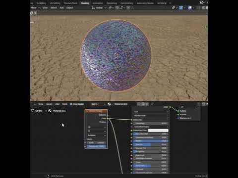 How to make a Procedural Glitter Material in Blender - YouTube