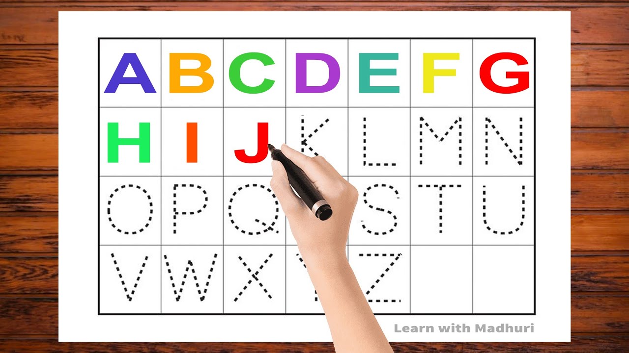 How to Write Alphabet Letters Easy For Kids and Toddlers | ABCD | Part ...