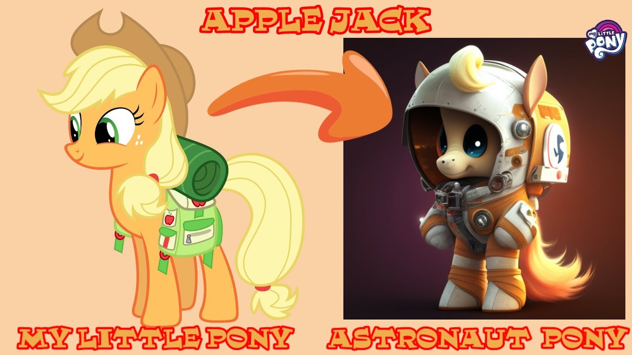 my little pony,pony change into a cool astronaut pony - YouTube