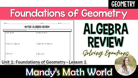 Geometry, Unit 1: Foundations of Geometry - YouTube