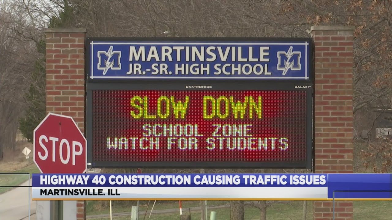 Highway construction causing traffic issues - YouTube