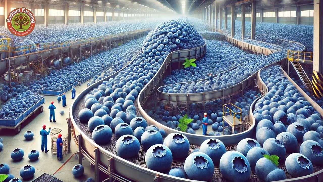 How Millions Pounds Of Wild Blueberries are Harvesting and Processing ...