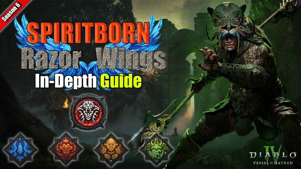 Diablo 4 - Ultimate Spiritborn Razor Wings Build Guide | Vessel of ...