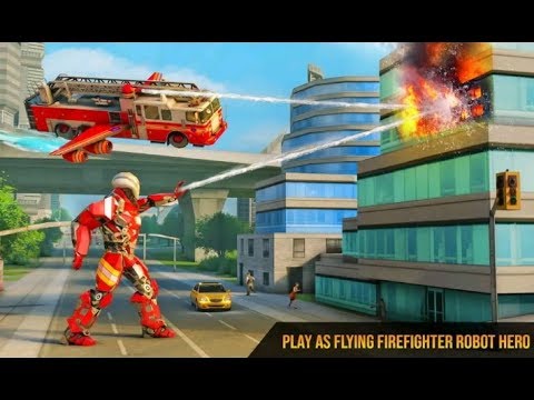 Flying Fire Bus ....| Mobile Games for kids - YouTube