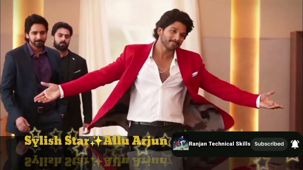 Stylish Star Allu Arjun attitude status| Allu Arjun full screen WhatsApp status|Allu Arjun ...