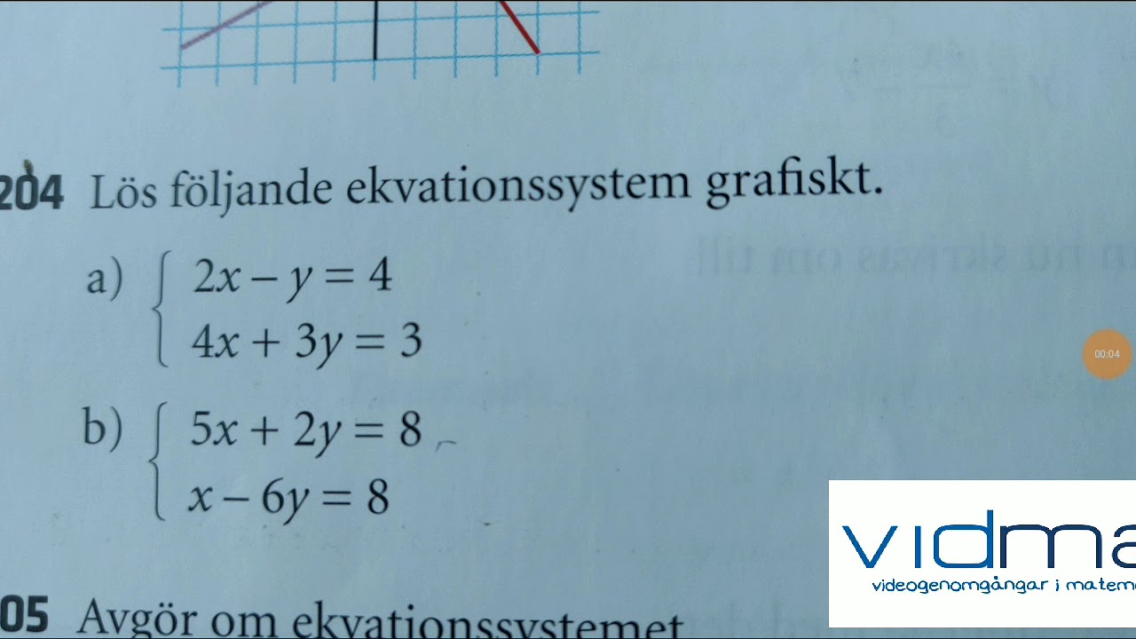 Matematik 2: LÖSA EKVATIONSSYSTEM I GEOGEBRA - YouTube