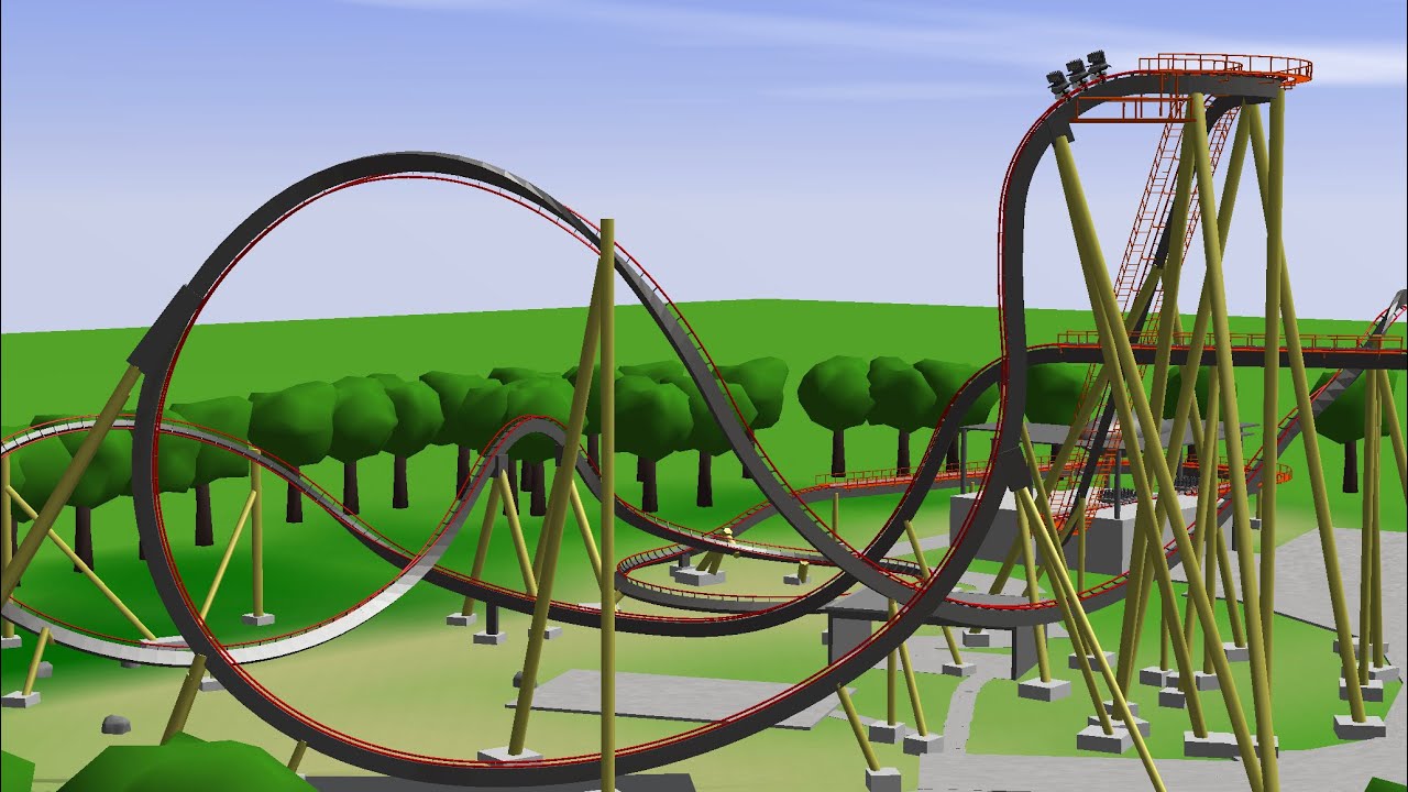 Dr. Diabolical’s Cliffhanger Ultimate Coaster 2 Recreation - YouTube