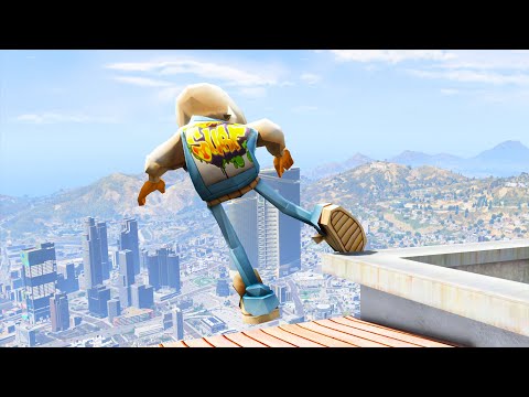 GTA 5 Ragdolls Subway Surfers Jumps/Fails (Euphoria Physics/Compilation) 159