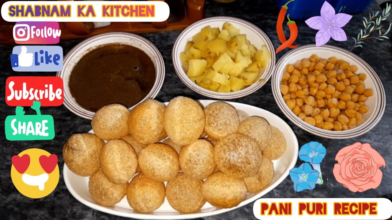 Easy Pani Puri Recipe | Ready to Cook Recipe| Shabnam Ka Kitchen |Ready ...
