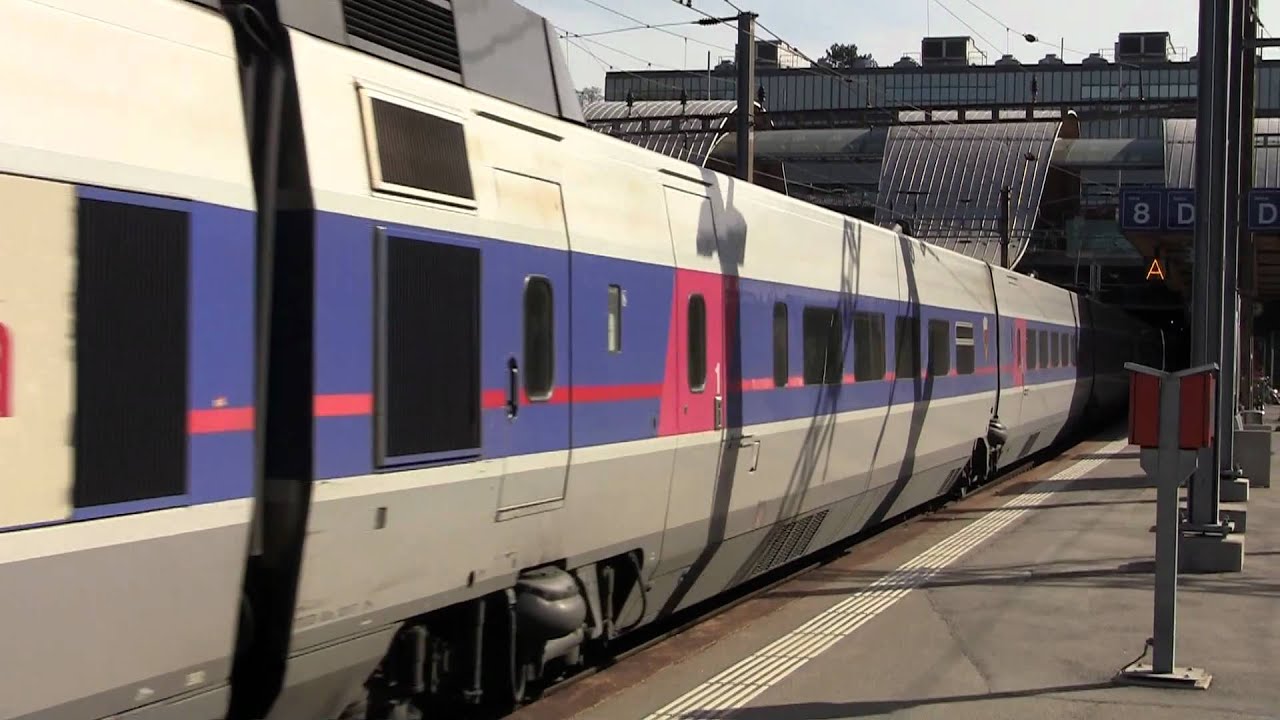 TGV departure to Paris - YouTube