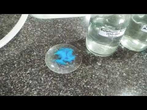 SALT ANALYSIS - Test for Sulphate anion (SO42-) in Copper Sulphate salt ...