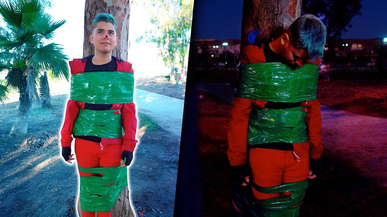 24 horas amarrado a un árbol - YouTube