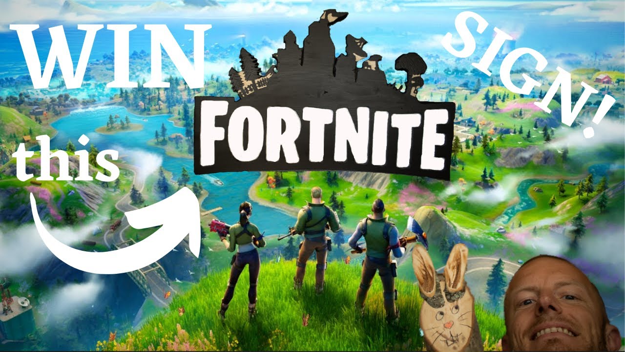 Making a FORTNITE Sign - YouTube