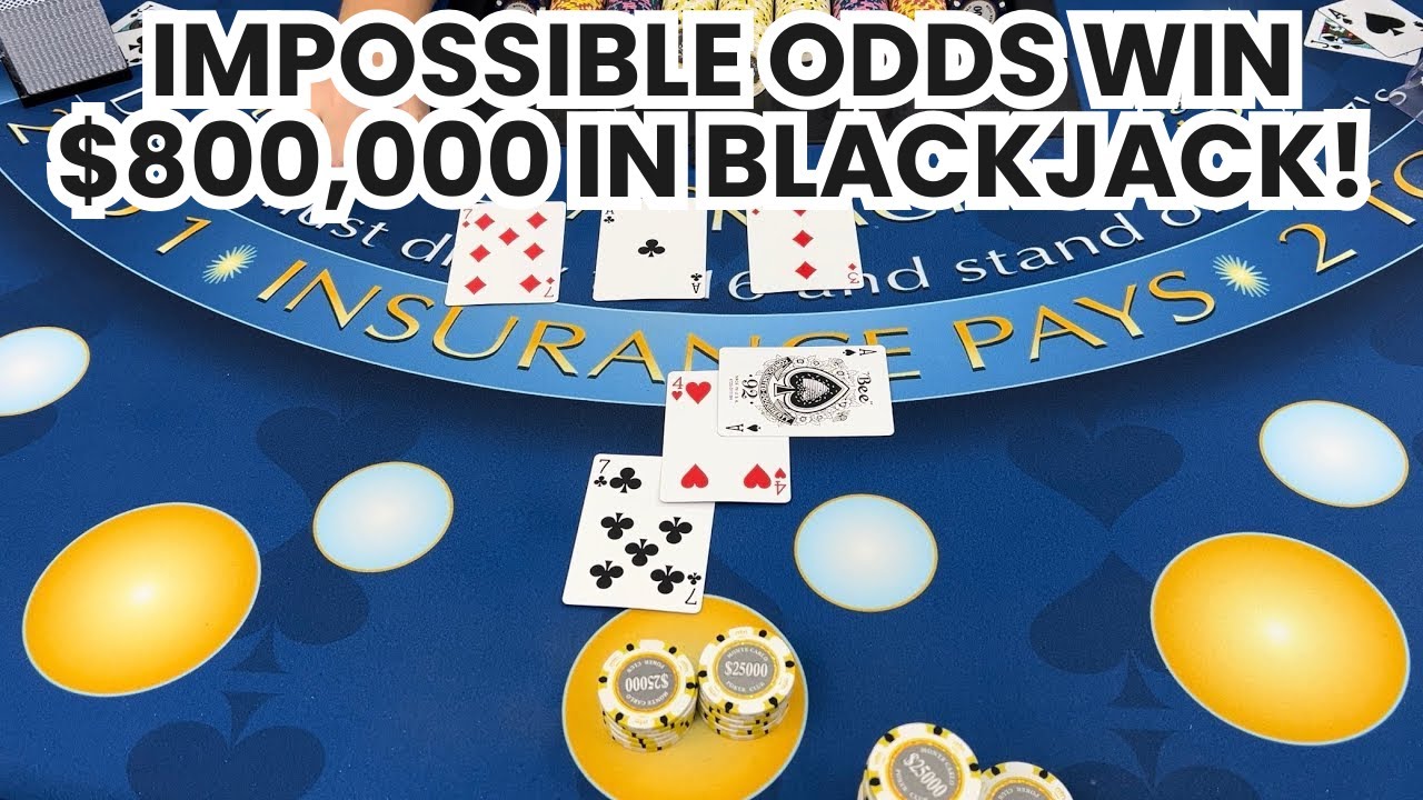 COMING BACK FROM IMPOSSIBLE ODDS TO WIN IN $800,000 SUPER HIGH ROLLER BLACKJACK SESSION! - YouTube