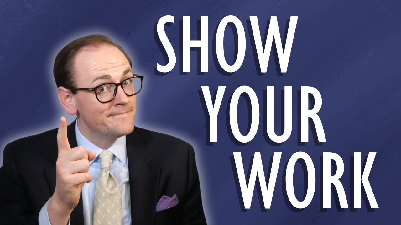 Write a Longer (and Better) Paper by Showing Your Work - YouTube