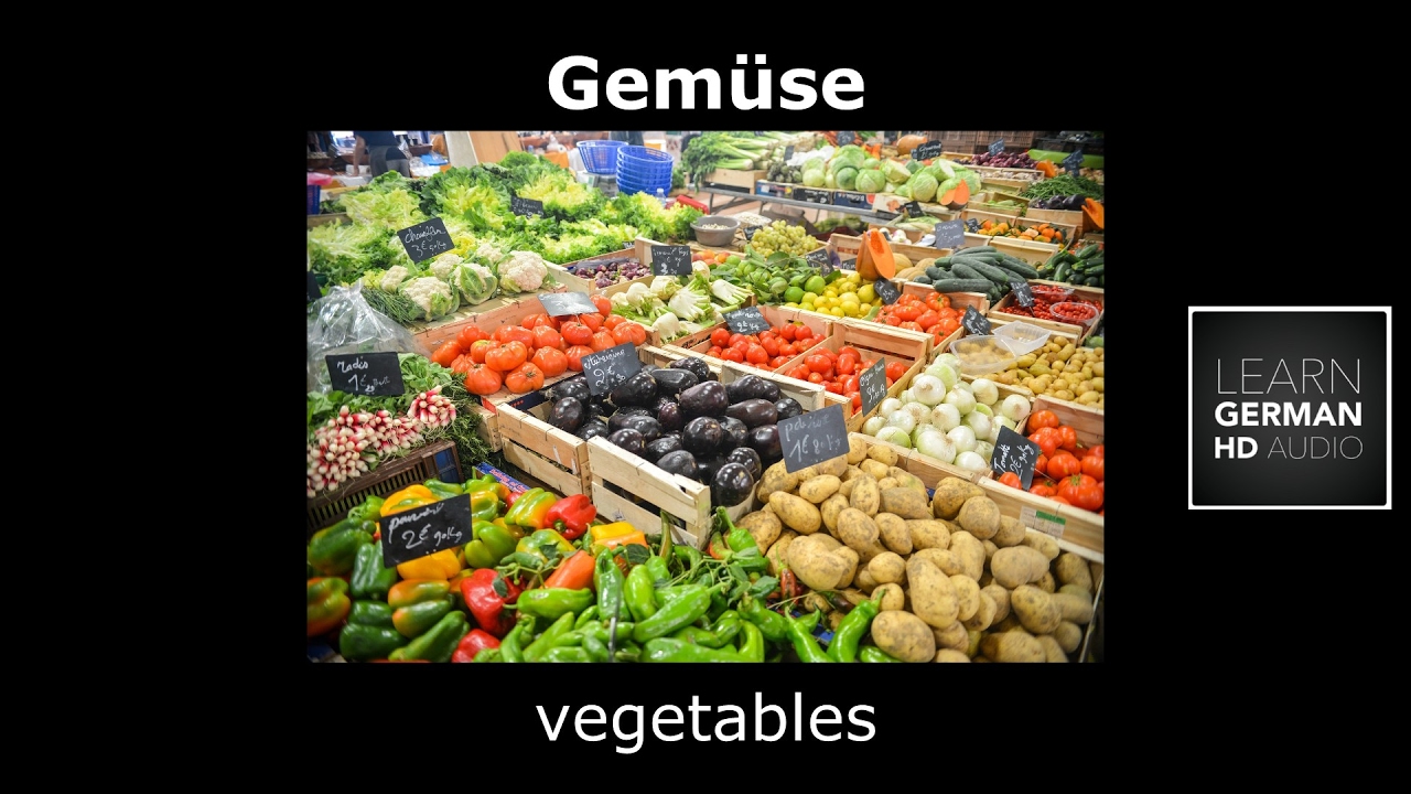 Learn German | BILD WÖRTERBUCH: "Gemüse = Vegetables" | Deutsch ...