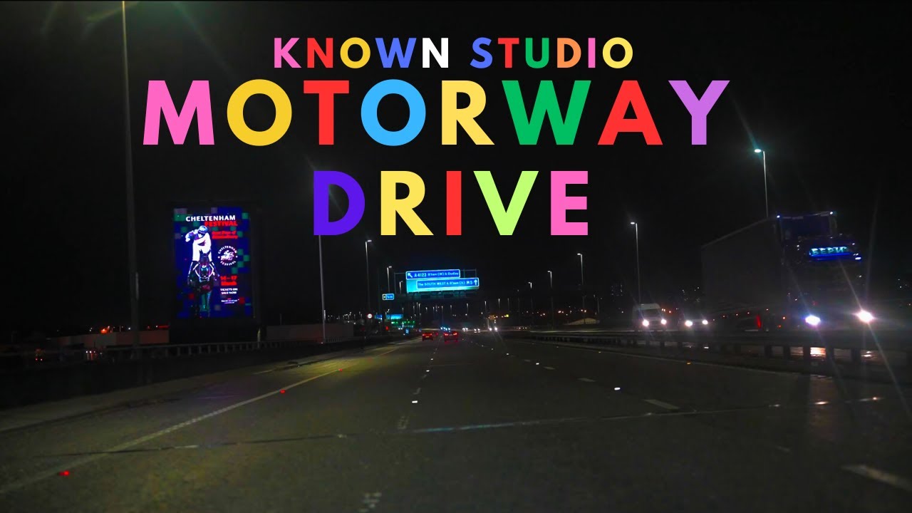 [4K HDR] HYPER LAPSE - UK Motorway Night Drive ♥️ 🎶 by TaharkaMusic ...