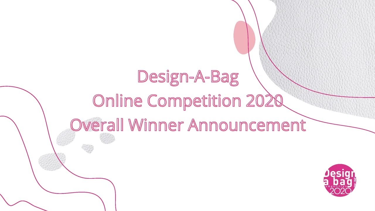Design-A-Bag Competition 2020 - The Overall Winner Announcement - YouTube