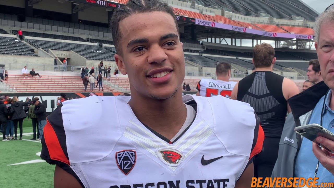 Oregon State Spring Game 2019: Jesiah Irish - YouTube